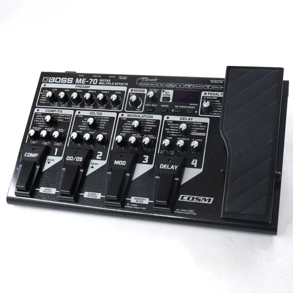 直感的なオペレーションを継承しながらも、サウンドと機能をさらに向上させたギター・マルチ。ME-70は、コンパクト・エフェクター感覚のシンプルなユーザー・インターフェースを誇るMEシリーズのモデル。イージー・オペレーションはそのままに、プリア...