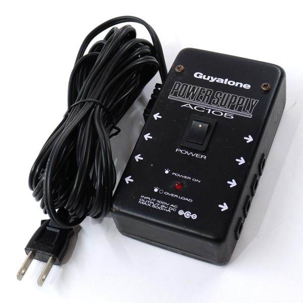 お求めやすい価格のパワーサプライ!!GUYATONE AC105は、小型エフェクター向けに設計されたシンプルで扱いやすいACアダプターです。安定した9V電源を供給し、アナログペダルでもノイズの少ない動作が期待できます。コンパクトな筐体で取り...