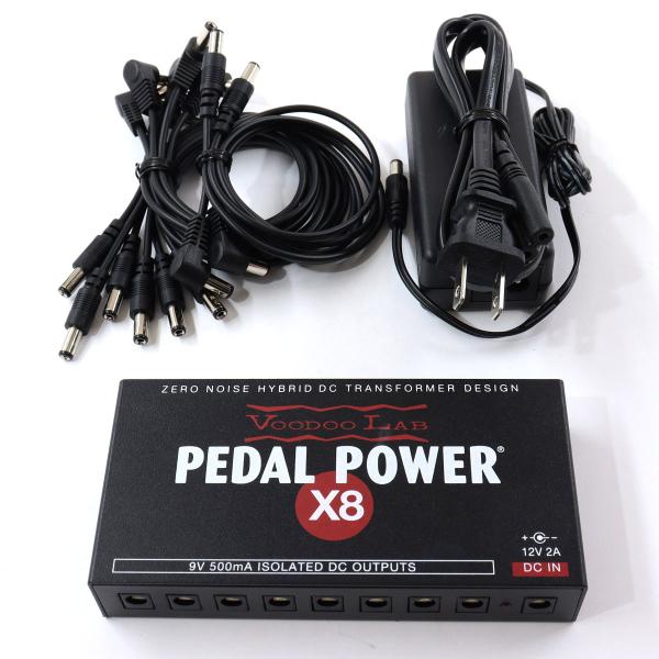 Pedal Power X8Voodoo Labの技術を終結させて完成されたPedal Power X8はスイッチング式でありながら“ゼロノイズ”を達成し、ハイパワーにもかかわらず業界最軽量の250g。 最高のパフォーマンスをお約束します。
