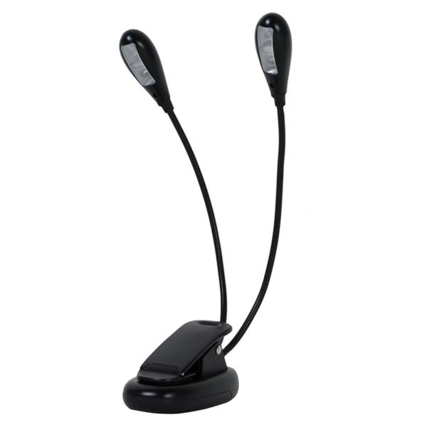 譜面台用クリップ式LEDライト譜面台に簡単取り付けできるので、暗いステージ等でも譜面を明るく照らす事ができます。・自由に角度調節が可能なグースネックタイプ・クリップ式で譜面台にワンタッチ脱着が可能・1アームに高輝度白色LEDを2つ装備・スイ...