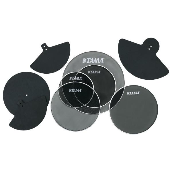 ## UD20190424 ##        SILENT PRACTICE SET FOR 18"BD KIT消音効果に優れたメッシュヘッドx5pcsと、シンバルミュートx3pcs のパッケージ。自宅での練習用としてお勧めです。Impe...