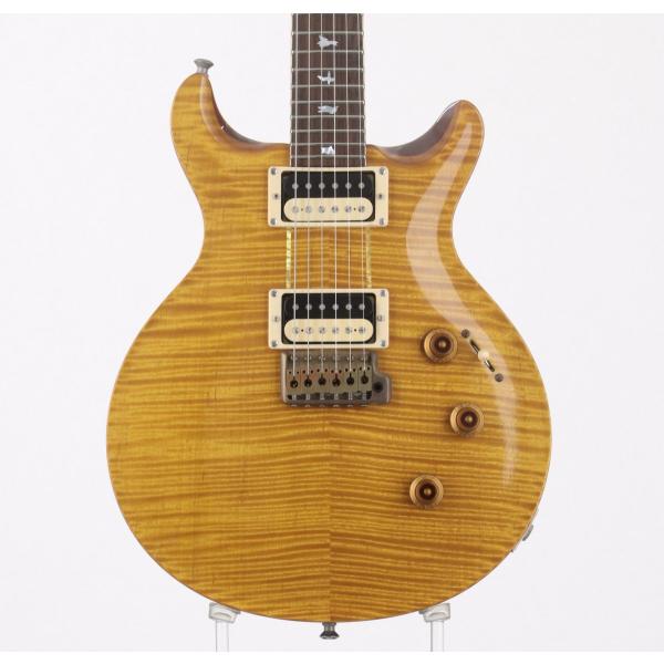 Heartのギタリスト、ハワード・リース氏が所有する、PRSが初めて製作したメイプルトップモデルであるGolden Eagleを再現した、全世界で100本のみ製作された特別なモデル。ヘッド裏に「10/100」と記載有り。フレット擦り合わせを...