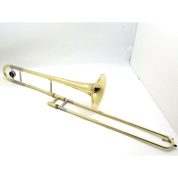 バック テナートロンボーン TB-600GL シリアル番号AH3009032 管体重量1325グラム（スライド542グラム）イエローブラス、ラッカー仕上げの中細管テナートロンボーン。バックの入門用トロンボーンで、初心者にも吹きやすく、高音域...