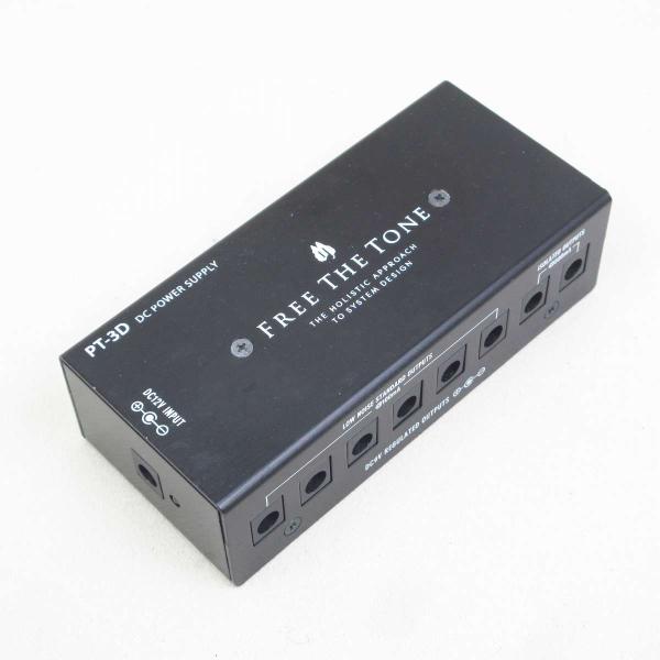 軽量・コンパクトサイズながら、完全に独立したアイソレーテッド出力端子(DC9V/500mA出力×2)とローノイズ・スタンダード出力端子(DC9V/100mA出力×6)を装備し最大8系統の電源供給を行います。 「PT-3D」のアイソレーテッド...