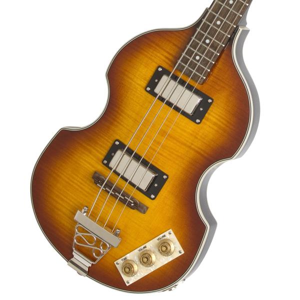 久々の再入荷！Epiphone ヴィオラ・ベース！ヴィオラ・ベースは、1960年代半ばにイギリス発の若者文化が世界を席巻したブリティッシュ・インベイジョン期のアイコン的ベースギターを再現したモデルです。軽量でバランスの取れたメイプル材による...