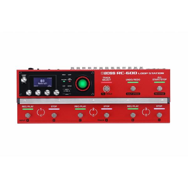 RC-600 は最高峰の音質とカスタマイズ性を備えた LOOP STATION のフラッグシップ・モデルです。32bitAD/DA、32bit 浮動小数点演算処理により、高品位なサウンドを実現。最大で 6 トラックを同時に使用可能です。9 ...