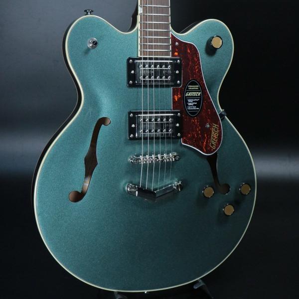 店頭展示処分！OUTLET特価！G2622 Streamliner Center Block Double-Cut with V-Stoptailは、パワフルなサウンドとGretschならではのスタイリングをよりコンパクトなサイズに収め、現...