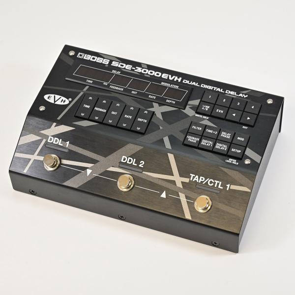 EVHとBOSSのコラボ！！EVHとBOSSが手を組み、伝説的なラックディレイ「Roland SDE-3000」を現代に蘇らせたのが、SDE-3000EVH Dual Digital Delayです。Eddie Van Halenが愛用した...