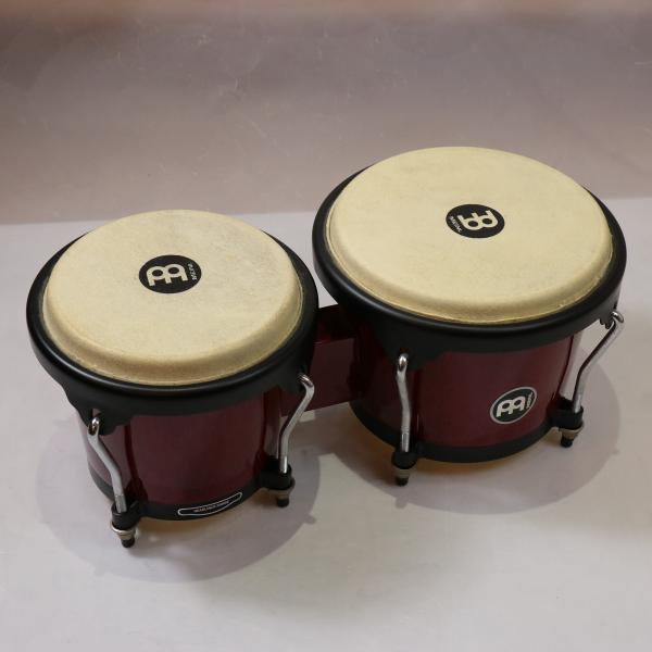 温かく抜けの良いボンゴサウンド■HB100WRB ボンゴWine Red Burst の美しいフィニッシュが魅力的なHeadlinerシリーズの木製ボンゴです。ボンゴらしいシャープなアタックと温かい中低域がしっかり出てくれます。初級 中級プ...
