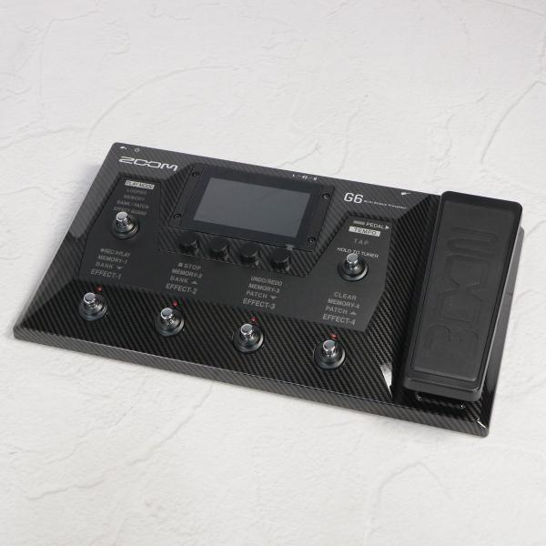 タッチスクリーンで直感的な操作性が魅力!!ZOOM G6は、最新のエフェクトプロセッシング技術と4.3インチのタッチスクリーンを備え、スマホ感覚で直感的に操作できるギター用マルチエフェクターです。16種類の定番アンプに加えて6種類のZOOM...