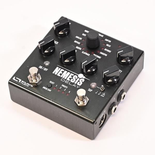 コンパクトな筐体に多機能なエフェクト!SOURCE AUDIO SA260 NEMESIS DELAYは、コンパクトな筐体に高い汎用性と緻密なサウンドクオリティを凝縮した多機能ディレイペダルです。アナログやテープといった定番のディレイから、...