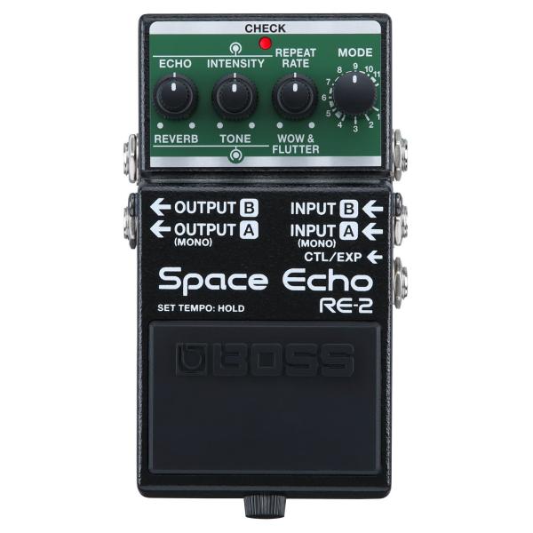 Roland RE-201 Space Echo をかつてないレベルで再現RE-2 は、Roland RE-201 Space Echo をかつてないレベルで再現したコンパクト・ペダルです。1974 年にリリースされた RE-201 は、世...