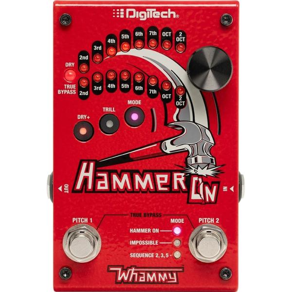 HammerOnは、3つのピッチシフト・モードに加えトリルやドライ＋といった新機能を1台に収めた、新しいWhammyの一員です。ピッチのフット・コントロールとフィンガリングの組み合わせにより、指の届く範囲を超越した難解なプレイを実現し、プレ...