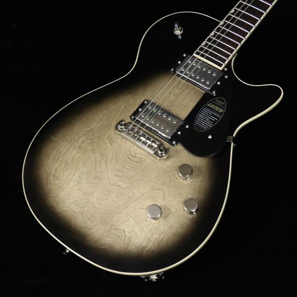 グレッチから新たに生まれ変わった『Electromatic Jet』登場！＜洗練されたボディコンターとラウンドネックヒール設計を備えたバウンドカーヴドメイプルトップのチェンバードマホガニーボディ＞Electromatic Jetは、カーブド...