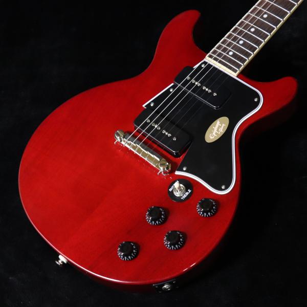 Epiphoneのレスポール・スペシャル・ダブルカット!Gibsonが1955年に発表したLes Paul Specialは、当時Les Paul Juniorを発展させた、より上位のモデルとして位置付けられていました。Juniorが1基の...
