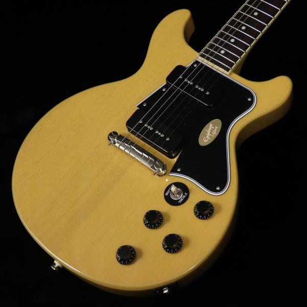 Epiphoneのレスポール・スペシャル・ダブルカット!Gibsonが1955年に発表したLes Paul Specialは、当時Les Paul Juniorを発展させた、より上位のモデルとして位置付けられていました。Juniorが1基の...