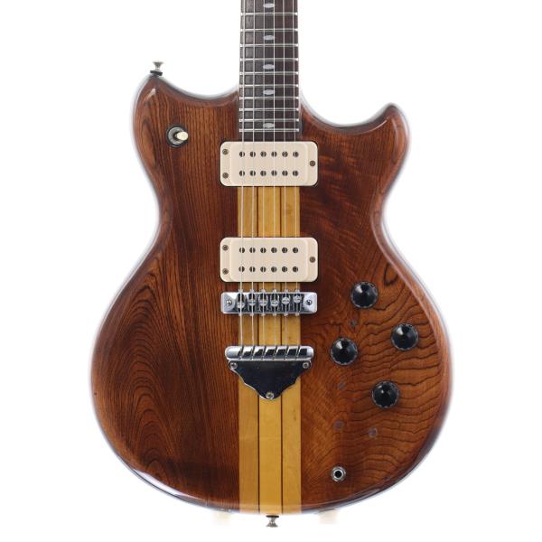 グレコGOシリーズより登場したスタンダードなモデル。シリアルより1978年製と判断される個体です。セン材ボディにメイプル+ウォルナットの5ピース・スルーネックを組み合わせた、当時としては非常に贅沢な仕様。ネックとボディが一体化した構造により...