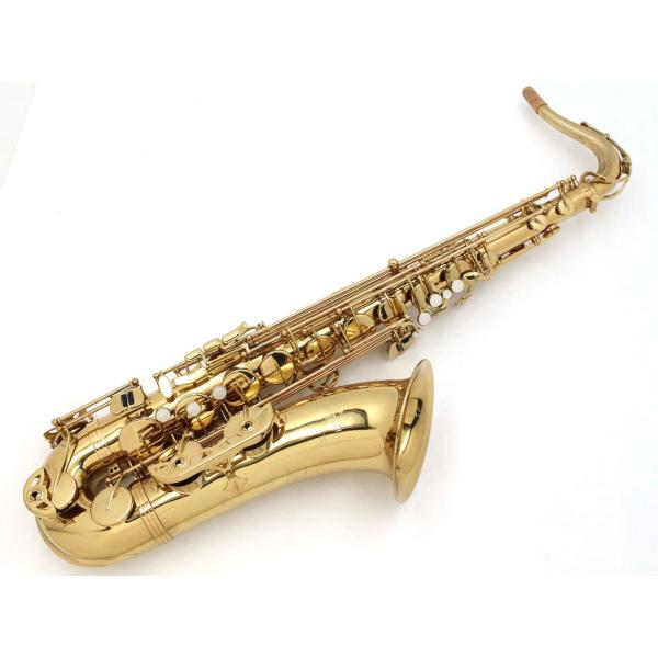 アンティグア テナーサックス TS GLシリアル番号VTS080006　管体重量3361グラム（ネック165グラム）ラッカー仕上、HighF#key付のモデル。通常使用に伴う細かな傷や小さなラッカー剥がれが所々に点在していますが大きなダメー...