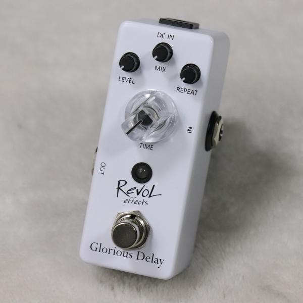 RevoL effects Glorious Delay EDL-01 は、コンパクトかつ非常に扱いやすいディレイエフェクトペダルです。ディレイタイムは30~340msの間で設定可能です。多少の傷や汚れ等の使用感がありますが、動作に問題ござ...