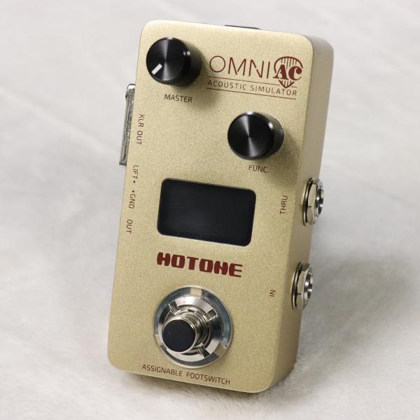スチール、ナイロン、ベースなど15種類のエミュレーションを搭載Omni ACは、HOTONE独自のCDCMモデリング・テクノロジーを採用したアコースティック・シミュレーターです。特に、エレアコ信号から本機を通して録音(再生)する場合に、アコ...