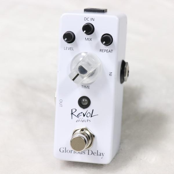 RevoL effects Glorious Delay EDL-01 は、コンパクトかつ非常に扱いやすいディレイエフェクトペダルです。ディレイタイムは30~340msの間で設定可能です。多少の傷や汚れ等の使用感がありますが、動作に問題ござ...