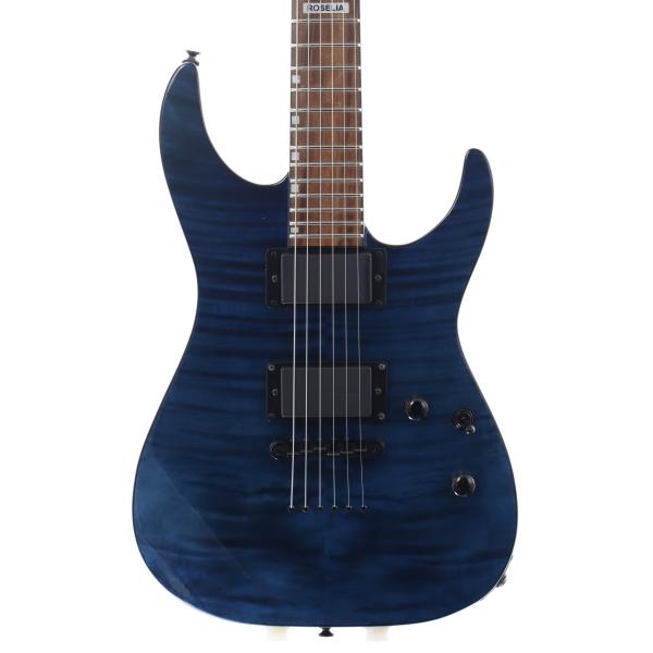 Roseliaの世界観をそのまま手元に、実用性も兼ね備えたシグネチャーESPの王道M-IIをベースに、シースルーパープルの美しいルックスと「ROSELIA」インレイをあしらったファン必携の1本。キャラクターモデルでありながら、24フレット仕...