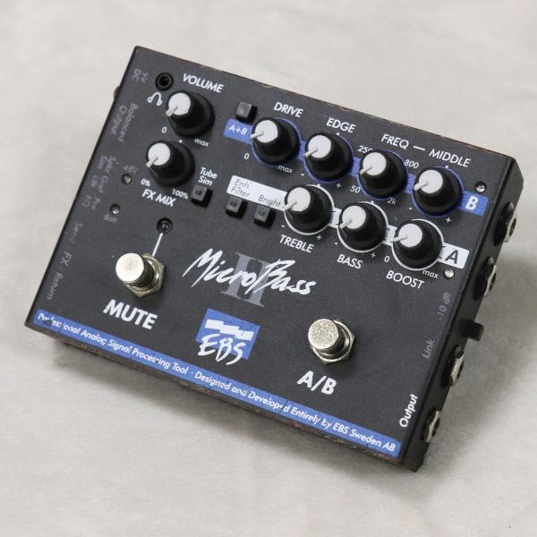 2-Channel Preamp/DI-boxEBSマイクロベースIIは、多機能なアウトボードベースプリアンプで、DIとしても有能です。トーンコントロールはA/Bの2タイプ、クラスAチューブシミュレーションを持ち、XLRバランスアウトにはキ...