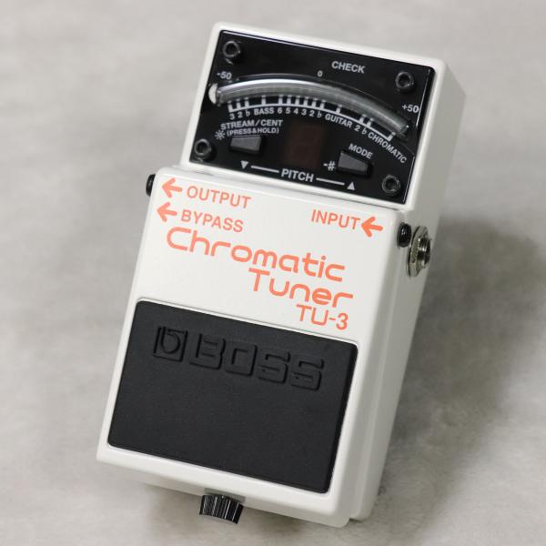 ステージ・ユースに最適なコンパクト・タイプのクロマチック・チューナーTU-3 Chromatic Tunerは、BOSSのチューナーにおけるノウハウを凝縮したコンパクト・ペダルです。BOSSの代名詞ともいえる堅牢な筐体に、21個のLEDによ...