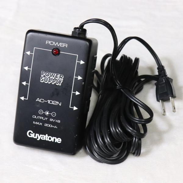 安定した電源供給を実現するGuyatoneのマルチ出力パワーサプライGuyatone AC-102は、9V出力を6口、18V出力を1口備えた多出力型のパワーサプライユニットです。複数のエフェクターに安定して電源を供給できるため、シンプルなボ...