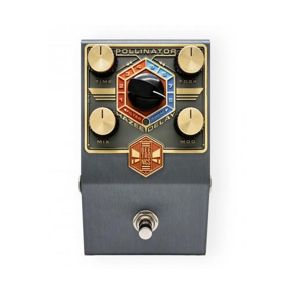Beetronics から、新作デジタル・ディレイ "Pollinator" がアナウンス！濃密な表現を生み出す8モードを搭載。Pollinatorは、個性的な8モードのディレイ・テクスチャーを内包。モジュレーテッド・ディレイを中核に、各モ...