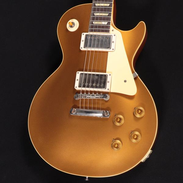 VOS仕様の1957ゴールド・トップが入荷！VOSフィニッシュの“Goldtop”が久々に入荷いたしました。プレーン・メイプルTop/マホガニーBody、しっかりとした握り心地のマホガニーNeck、ヴィンテージと同じ製法によるダブル・ゴール...