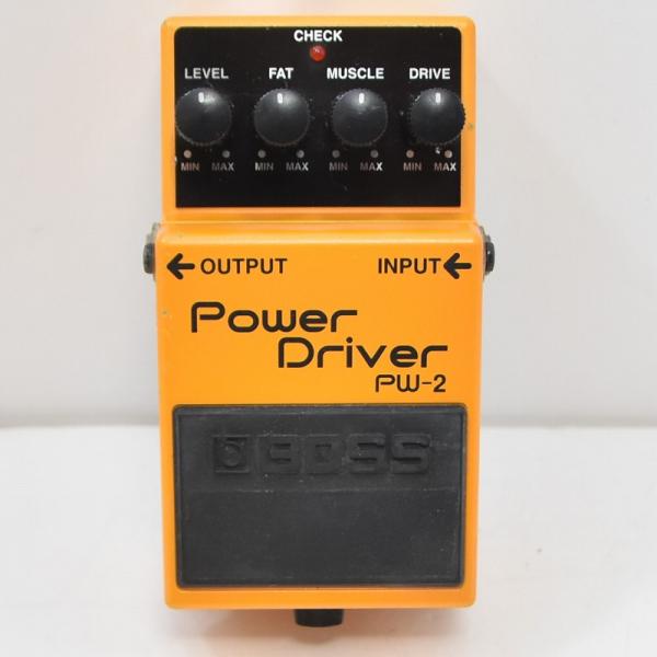 BOSS PW-2 / Power Driver が中古で入荷しました！■ 中域にフォーカスした独自のドライブ回路で、パワフルかつ抜けの良いサウンドを実現■ DRIVE／LEVEL／BASS／TREBLEの4ノブ構成で、シンプルながら幅広い...