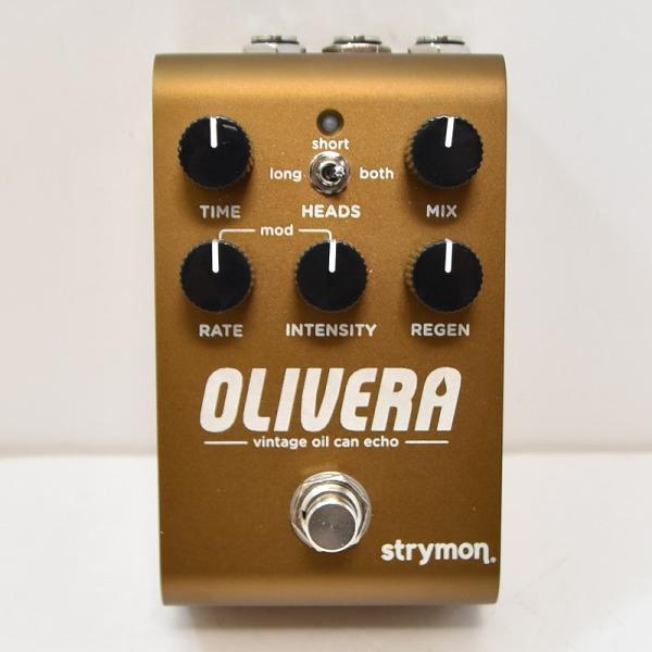 STRYMON OLIVERA Vintage Oil Can Echo が中古で入荷しました！■ Strymon OLIVERAは、ヴィンテージオイルカンエコーを再現したディレイペダル■ 独自のアルゴリズムにより、オイルカン特有の揺らぎと...