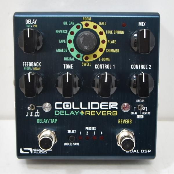 SOURCE AUDIO SA263 Collider が中古で入荷しました！■12種類の高品位ディレイ／リバーブをデュアルDSPで独立処理し極上の空間表現を実現■“Unlock”モードによりDelay＋ReverbだけでなくDelay＋D...