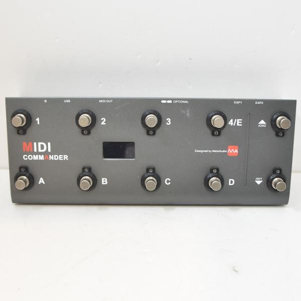 MELO AUDIO MIDI COMMANDER が中古で入荷しました！■ 10個のフットスイッチと2系統のエクスプレッション入力で多彩な操作性を確保し柔軟なMIDIコントロールを実現 ■ 単4充電池対応で約40時間駆動しUSB接続で充電...