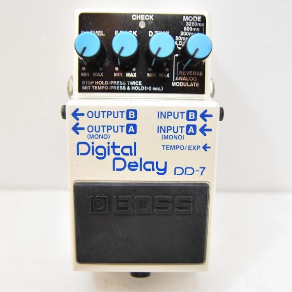 BOSS DD-7 / Digital Delay が中古で入荷しました!■ 最大6.4秒のロングディレイと40秒ホールド機能を備え、スタジオクオリティの高音質を実現するデジタルディレイ■ 名機DM-2をモデリングしたアナログ、揺らぎを付加...