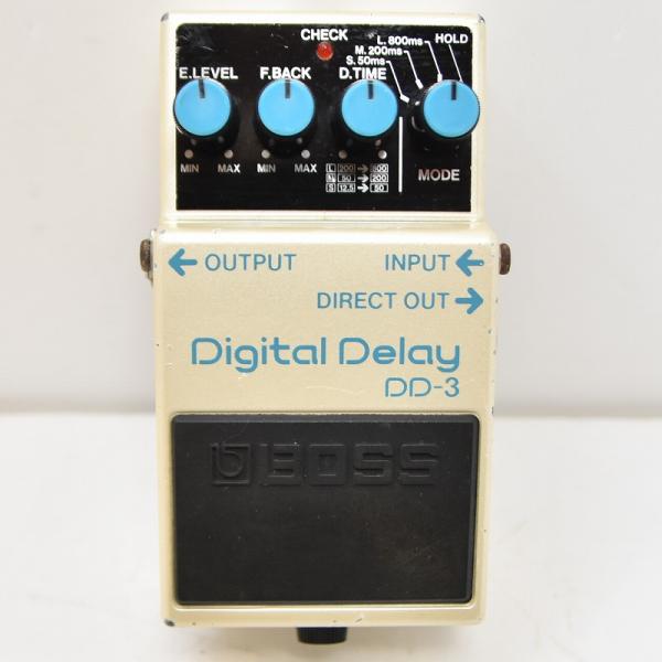 BOSS DD-3 / Digital Delay / 後期型  が中古で入荷しました!■ 12.5ms から 800ms のディレイタイムを持つ 3 段階モードと連続可変の D TIME により幅広いディレイ設定を素早く行える実用的な構成...