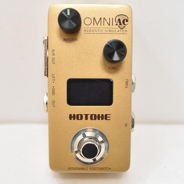 HOTONE OMNI AC / ACOUSTIC SIMULATOR が中古で入荷しました!■ スチール/ナイロン/ベースなど15種類のアコースティックエミュレーションを搭載し、多彩なアコースティックサウンドを再現■ CDCMモデリング技...