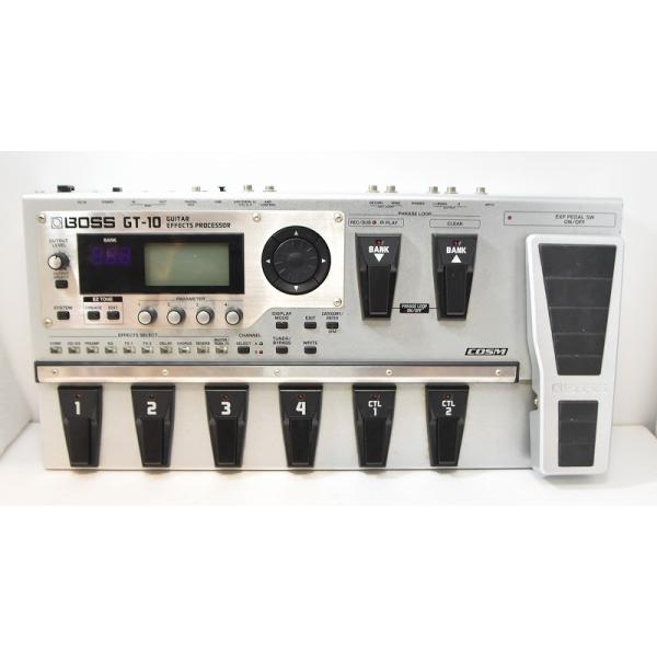 BOSS GT-10 / Guitar Effects Processor  が中古で入荷しました!■ DSPチップとCOSM技術によりアンプ・モデリング/歪みを高品位に再現し演奏ニュアンスまで追従する設計■ EZ TONE機能でジャンル・...