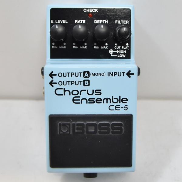BOSS CE-5 / Chorus Ensemble (後期/デジタル仕様) が中古で入荷しました!■ デジタル回路採用の後期仕様モデルで クリアかつノイズの少ないコーラスサウンドを実現する設計■ HIGH LOW フィルターノブ搭載によ...
