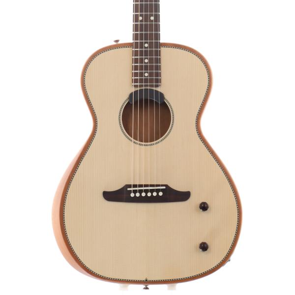 Fender Mexico Highway Series Parlorが入荷しました。ボディ厚は約5.7cmと、エレキギター(ストラト等)より少し厚い程度。それなのに中身は完全に空洞(フルホロー)です。この薄さのおかげで、アコギ特有の「抱え...