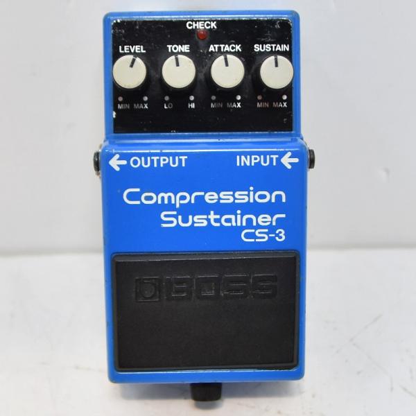 BOSS  CS-3 Compression Sustainer /ACA が中古で入荷しました!台湾製入力信号の音量差を整え、自然で伸びやかなサスティンを実現するBOSS定番のアナログ・コンプレッサーです 高性能VCA回路によりレスポンス...