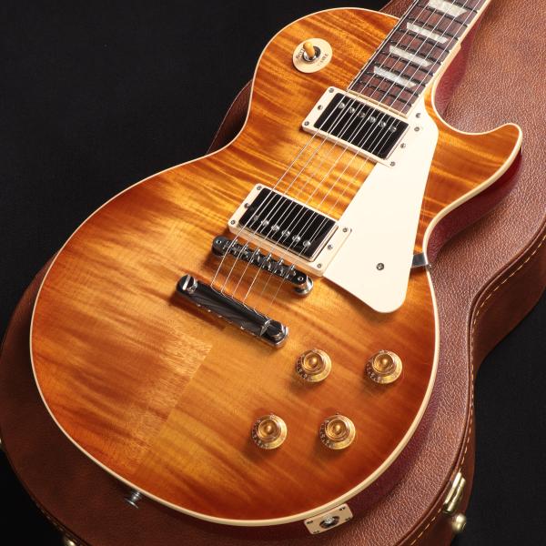 当社オーダーのLes Paul Standard 50s Figured Top!人気の高い現行スペックの50sレスポール、ボディTopカラーを「Dirty Lemon Burst」に、ボディ&amp;ネックBackを「Vintage Ch...