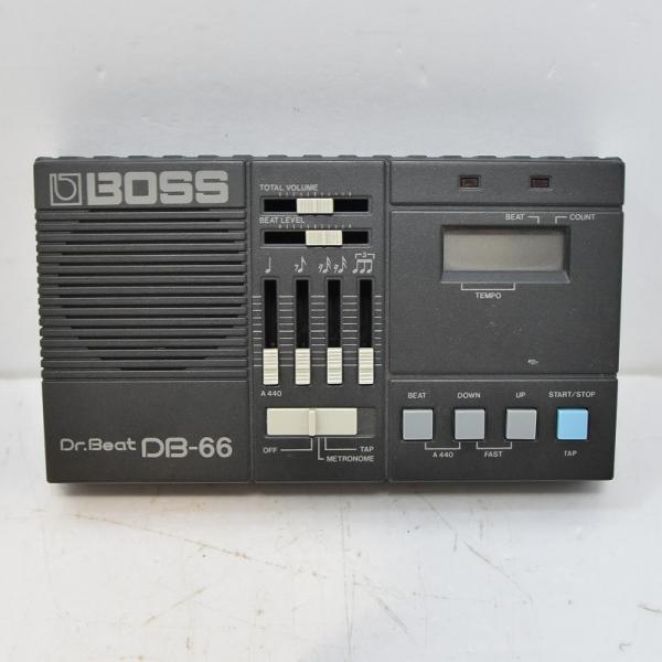 BOSS DB-66 / Dr. Beat が中古で入荷しました!■テンポや拍子設定が可能な本格メトロノーム機能と高い視認性を備えたデジタルリズム機■音量調整可能なクリックと多彩なリズムバリエーションによる柔軟な練習対応■ヘッドホン端子搭載...