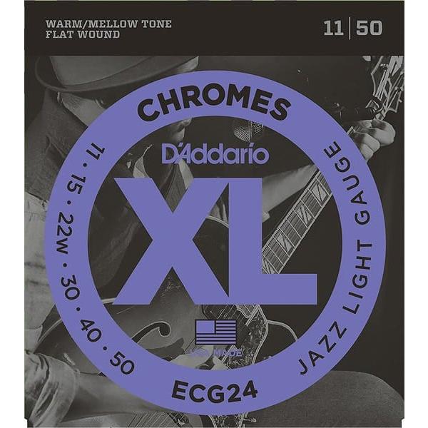 XL CHROMES (FLAT WOUND)XL CHROMES弦は、D'Addario社のエレキギター弦の中で最も暖かく、最もマイルドなトーンを持つモデルです。ジャズギタリストに愛用されているのはもちろん、ゲイリー・クラーク・ジュニアの...