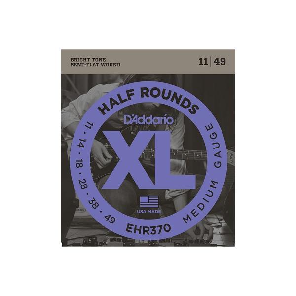 XL HALF ROUNDS (SEMI-FLAT WOUND)403ステンレススチールを使用したハーフラウンドは、一度ラウンドワウンド弦を巻いた後、表面が滑らかになるまで高精度な研磨加工処理を行った弦です。ラウンドワウンド弦のトーンキャラ...