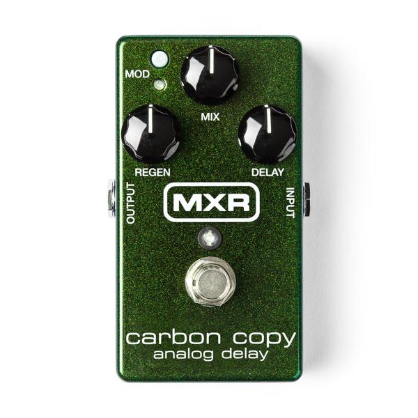 MXR CARBON COPY? ANALOG DELAYは、BBD（BUCKET BRIGADE DEVICE）回路による暖かみのあるアナログディレイサウンドを実現した、世界的に評価されているペダルです。シンプルで直感的な操作性に加え、最...