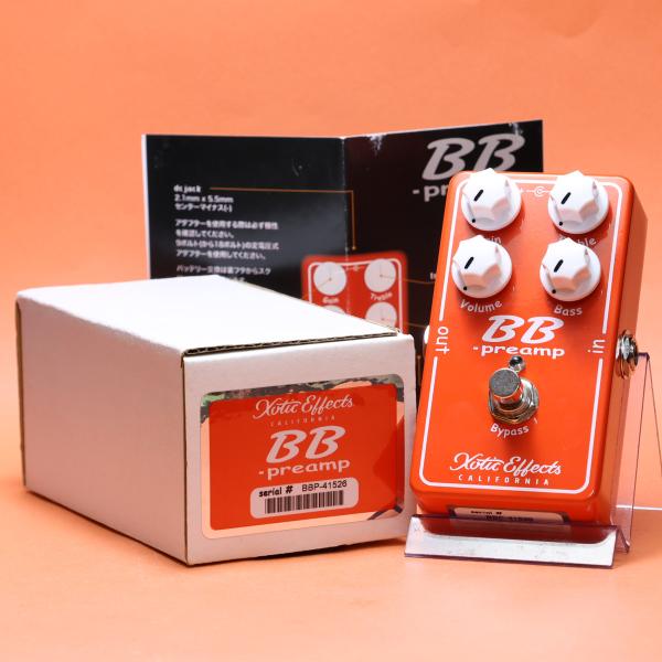 純粋なクリーンブーストからスムーズでコンプがかった歪みを作り出すことができるペダル 「BB-Preamp V1.5」30dB+のクリーンブーストから+15dbの2バンドEQで多彩なドライブコントロールが可能なペダルエフェクター。R43583...