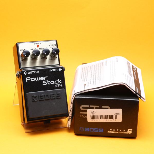 BOSSのアンプライクな歪みペダル「ST-2 Power Stack」ビンテージ・スタック・アンプ特有のサウンドと、幅の広いドライブサウンドを生み出すペダルエフェクター。スタック・アンプのパワー感と弾き心地、そして上質な箱鳴り感を創出します...