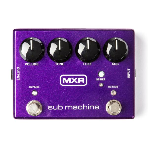 MXR SUB MACHINE FUZZは、ファズとオクターバー融合させたペダルです。SUBノブでオクターブ下のファズのミックスレベルをコントロール可能。さらにOCTAVEスイッチでファズのアッパーオクターブを選択できます。また、SERIE...